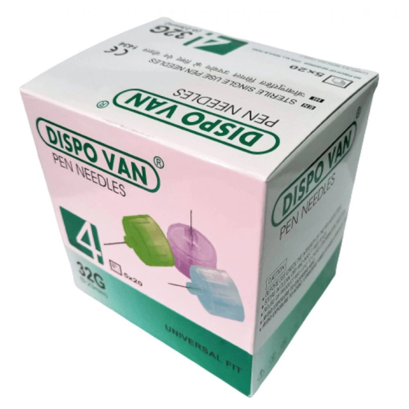 Dispovan Pen Needles 4mmx32G – Pack of 100 Online