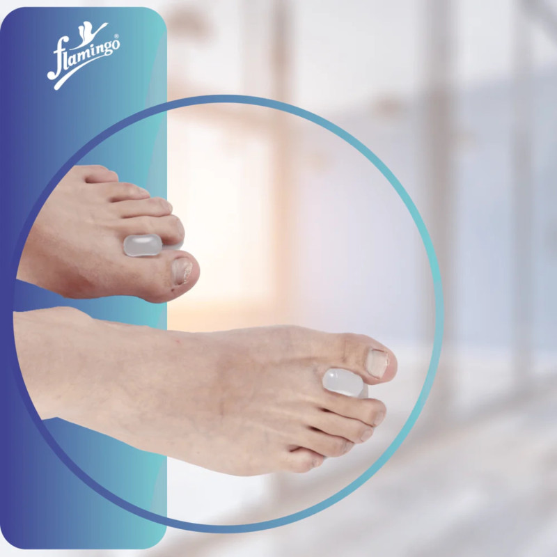 Flamingo Silicone Toe Separators Pair OC 2356 – Pain Relief & Comfort