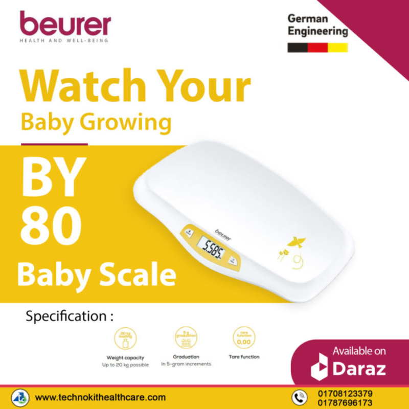 Beurer BY 80 Baby Scale – Digital Infant Weighing Machine